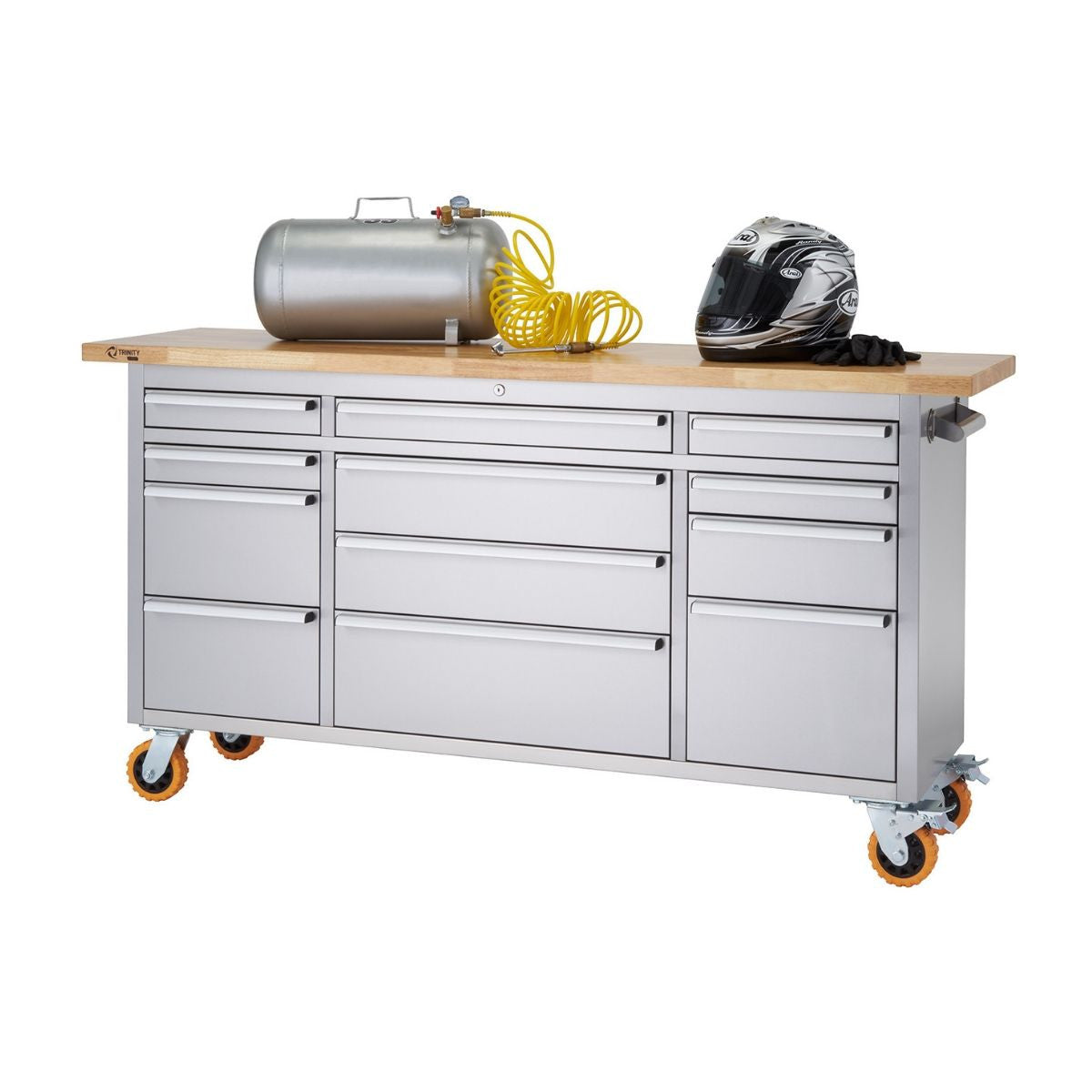 TRINITY PRO 72x19 Stainless Steel Rolling Workbench – TRINITY ...